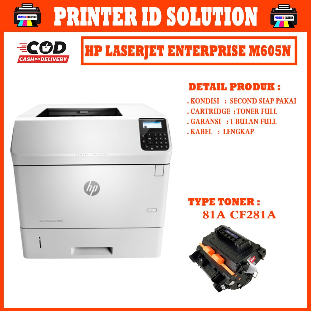 Jual Printer Hp Laserjet Enterprise M605N M605DN | Shopee Indonesia