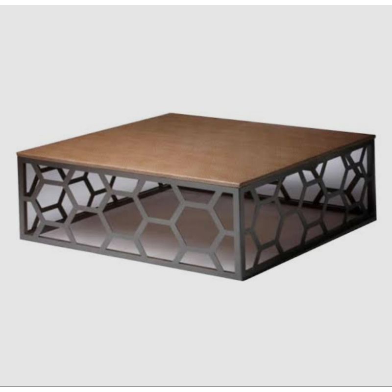Jual Meja coffe meja tamu jati solid 120 x 100 cm | Shopee Indonesia