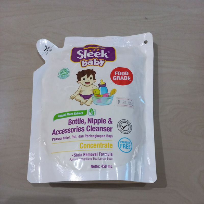 Jual SLEEK PENCUCI BOTOL DAN DOT ANAK 450ml | Shopee Indonesia