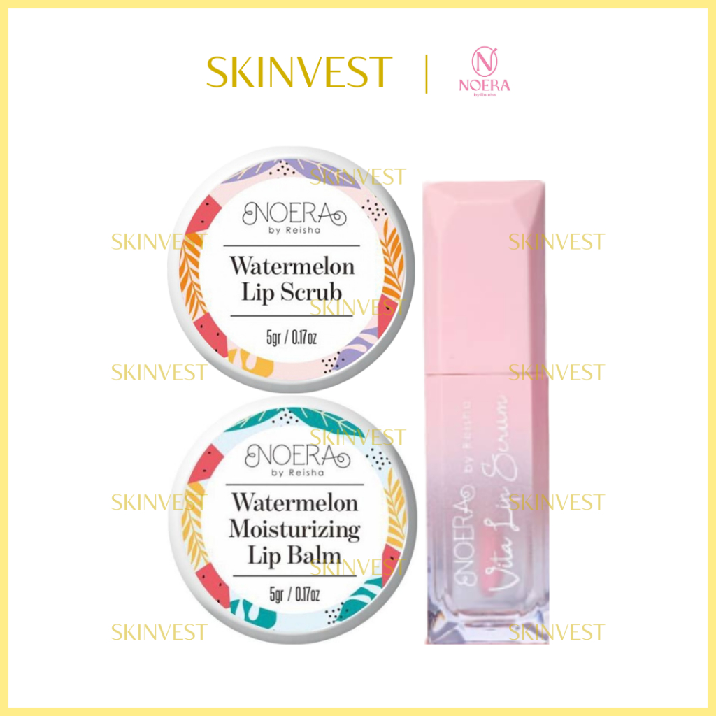 Jual NOERA Lip Care Scrub Serum Balm - Watermelon Moisturizing Vita ...