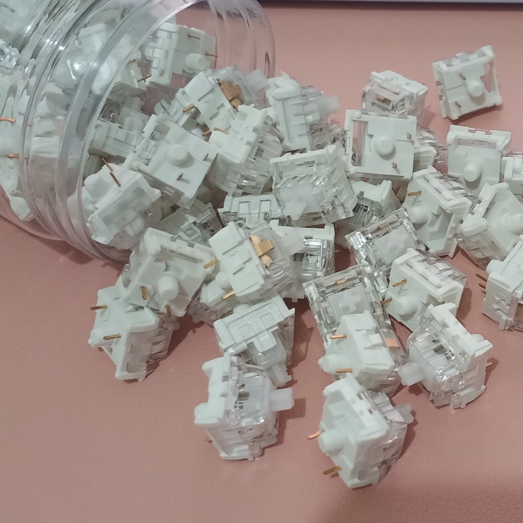 Jual Jixian JX Jade White Mechanical Keyboard Switch - Linear - 3 Pin ...