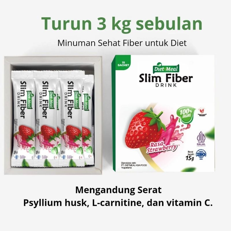Jual Slim Fiber Drink Dietmeal 1 Dus Box isi 7 | Shopee Indonesia