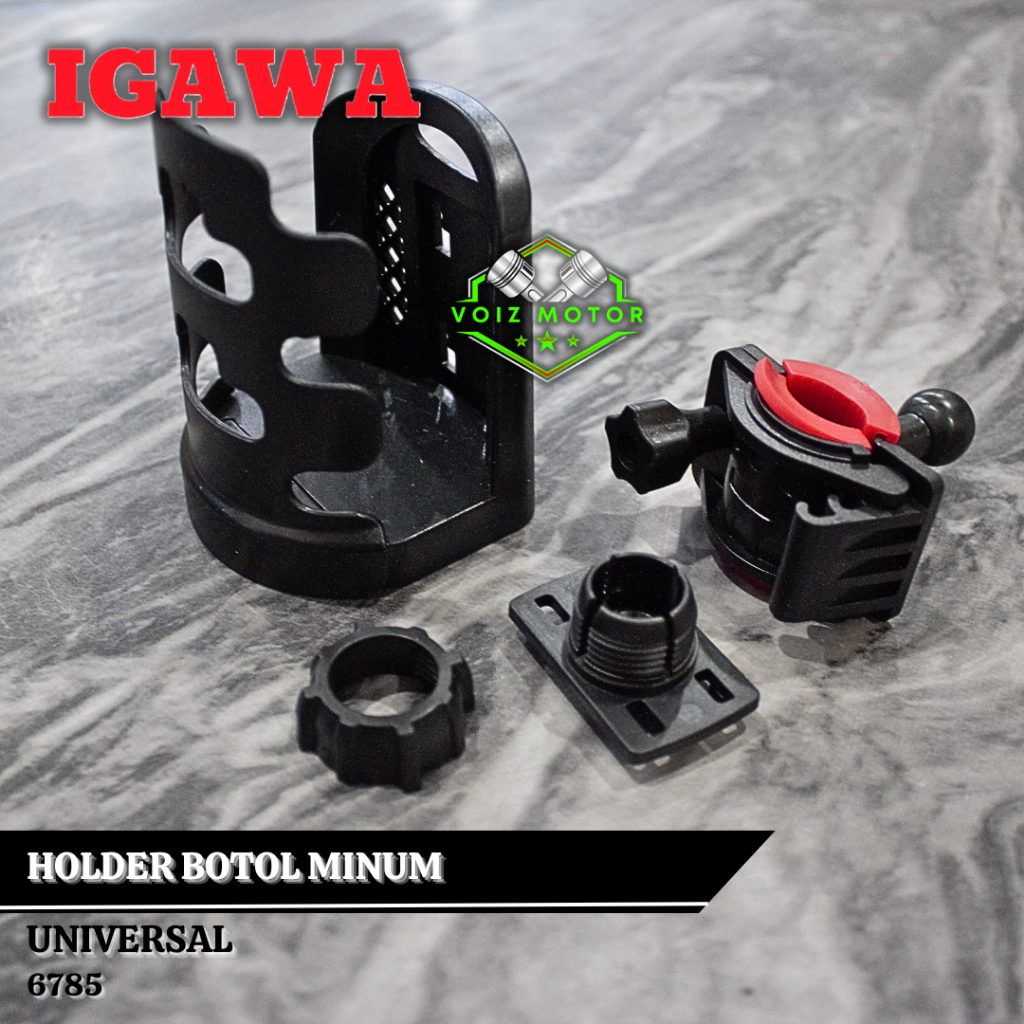 Jual Holder Tempat Minum Motor Igawa Gantungan Tempat Minum Universal ...