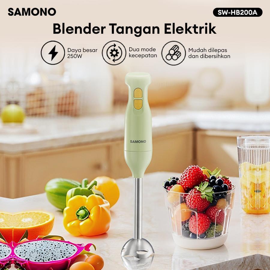 Jual Samono Hand Blender SW-HB200A - Blender Tangan 250W, Pisau Tajam ...