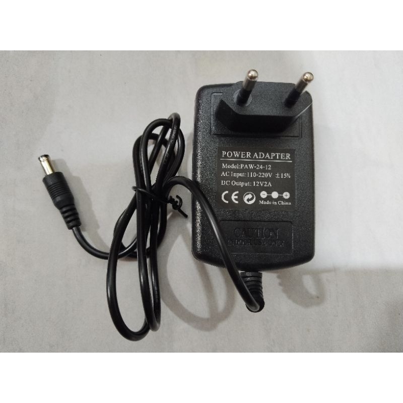 Jual Adaptor CCTV 12 Volt, 2 Ampere/ Adaptor Receiver Parabola | Shopee ...