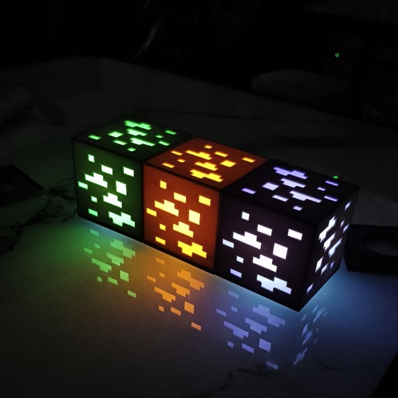 Jual MC Minecraft Ore Lamp LED Tealight premium | Shopee Indonesia