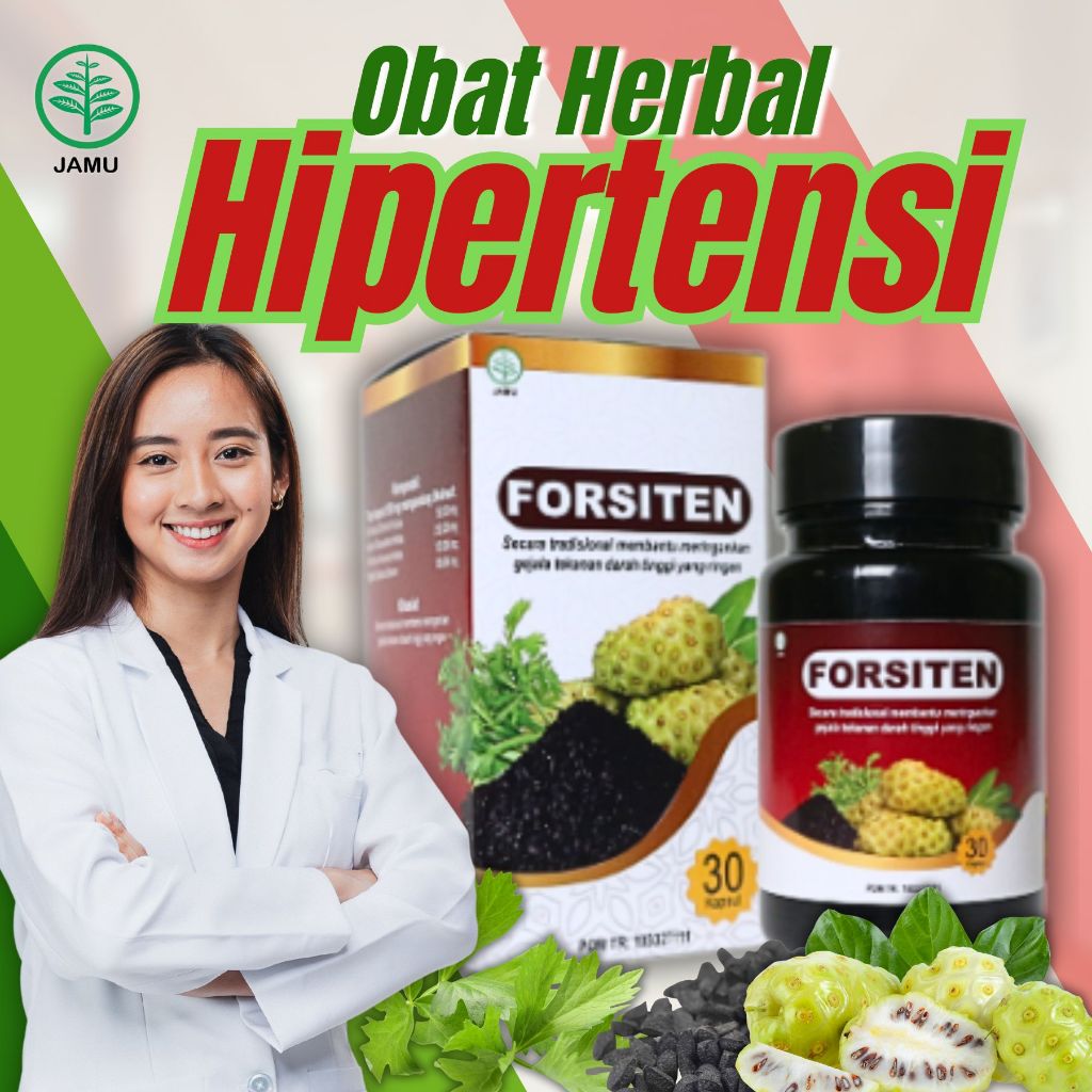 Jual Obat Herbal Hipertensi / Darah Tinggi Formula Terbaru Forsiten ...