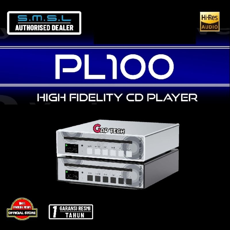 Jual SMSL PL100 / PL 100 Portable Hi-Fi CD Player with CS43131 DAC / CD ...