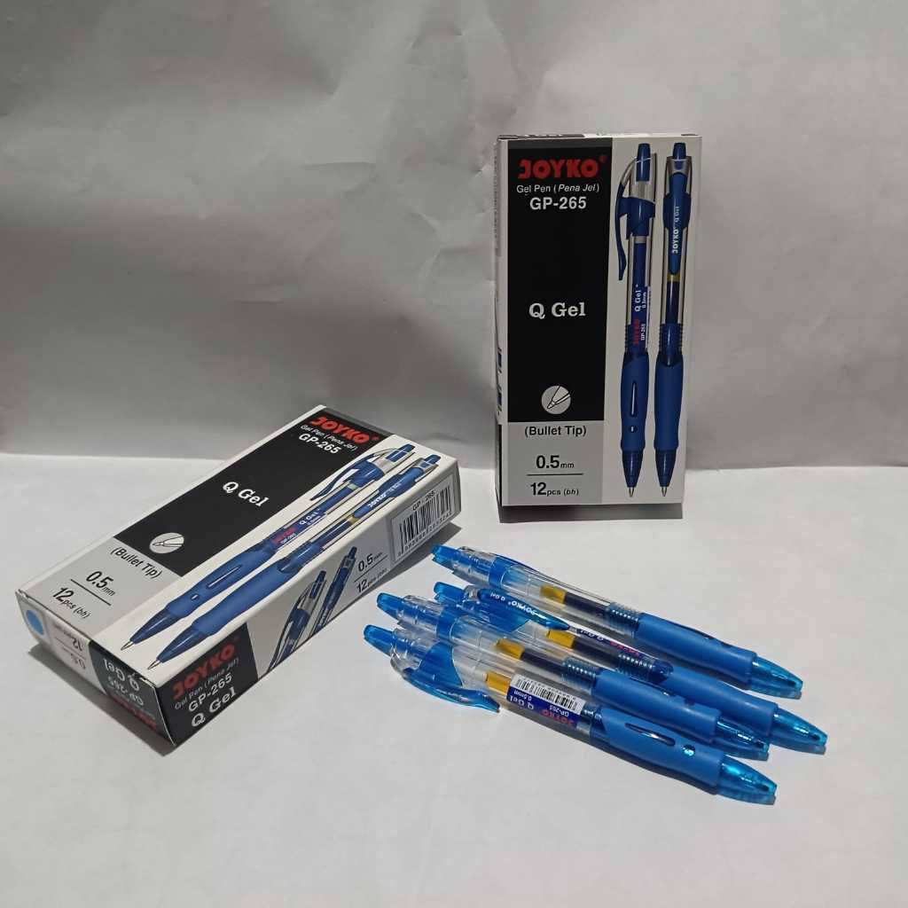 Jual Gel Pen Pulpen Pena Joyko GP-265 Q Gel 0.5 mm (BIRU) | Shopee Indonesia