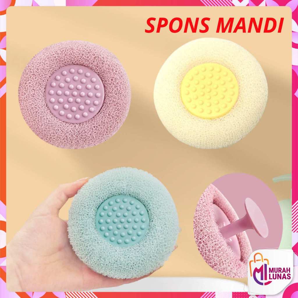 Jual MUNAS Spons Mandi Jaring Lembut Spons Mandi Bulat Penghilang Kulit ...