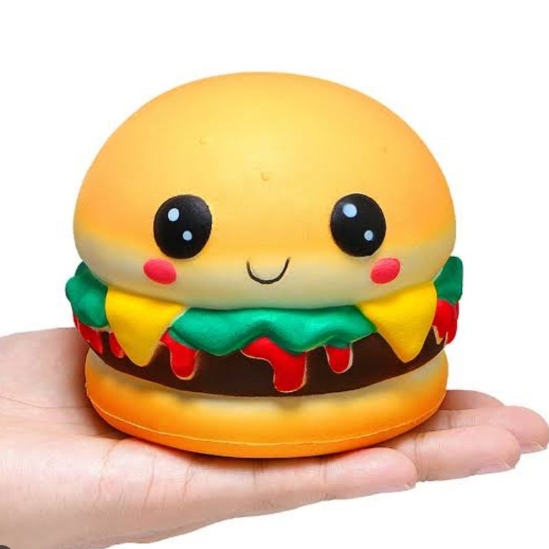 Jual Mainan Squishy Burger Roti Fastfood Squishi Squishy Squisy Sekuisi ...