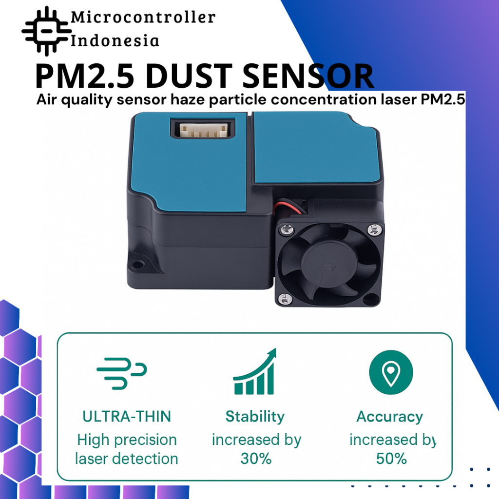 Jual Air Quality Sensor haze particle concentration laser PM2.5 dust sensor AoT AI ESP32 ESP8266 ...