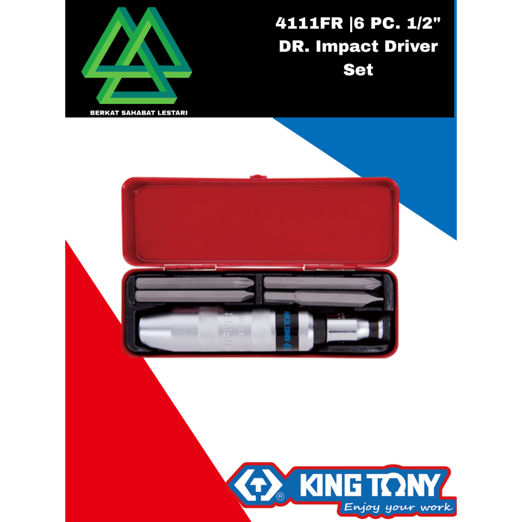 Jual King Tony Obeng Ketok Set - King Tony 6 PC. 1/2" DR. Impact Driver ...