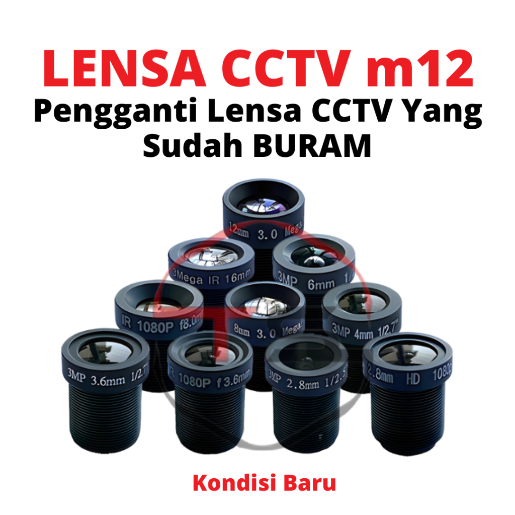 Jual LENSA KAMERA CCTV M12 5MP 3MP Untuk Semua Merk CCTV New Original ...