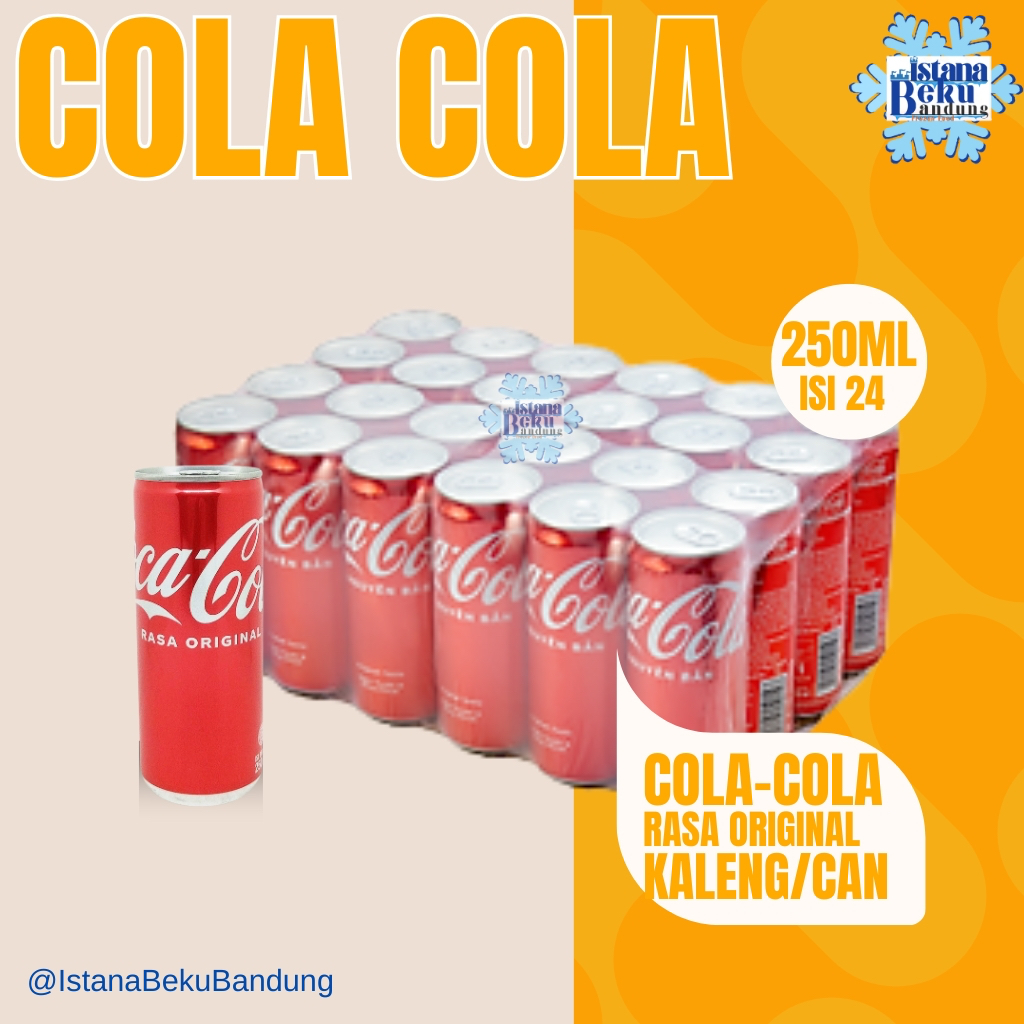 Jual Coca Cola Can kaleng 250ml (1 Dus = 24 Pcs) | Shopee Indonesia