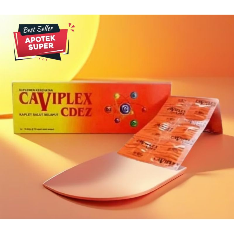 Jual CAVIPLEX CDEZ STRIP ISI 10 KAPLET /MULTIVITAMIN DAN ZINC (OK ...
