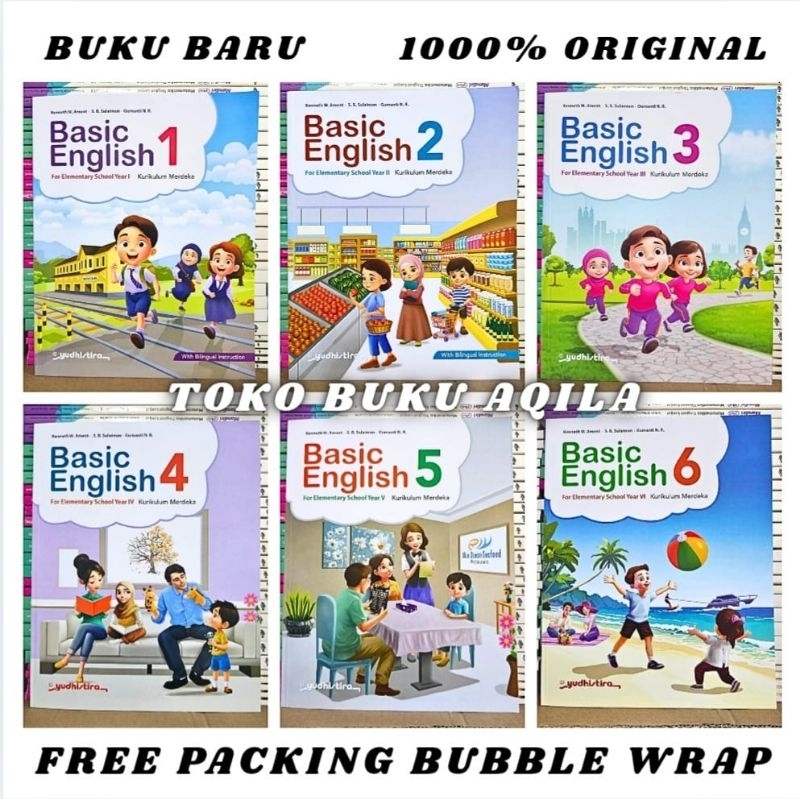 Jual Buku Basic English Kelas 1 2 3 4 5 6 SD Revisi Yudhistira ...