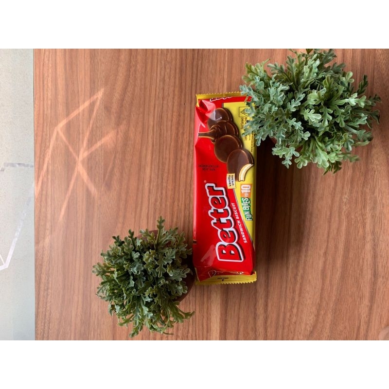 Jual BETTER SANDWICH BISCUIT VANILLA CREAM 100G | Shopee Indonesia