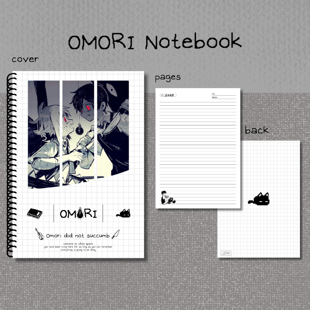 Jual [VyyyStoreeee] OMORI Notebook | Buku Tulis OMORI | Shopee Indonesia