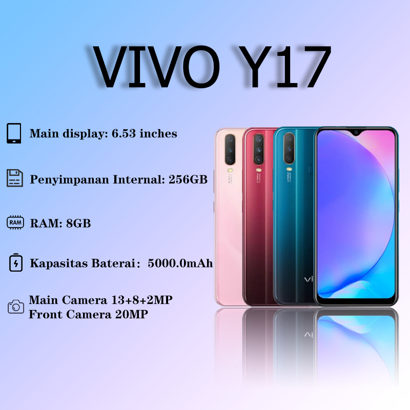 Jual HP Vivo Y17 RAM 8/256GB 5000mAh GARANSI 1 TAHUN | Shopee Indonesia