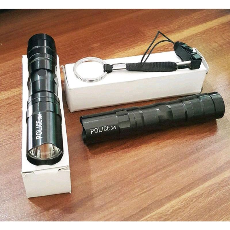 Jual senter mini swat police 3 watt LED SENTER POLICE 3W senter mini ...