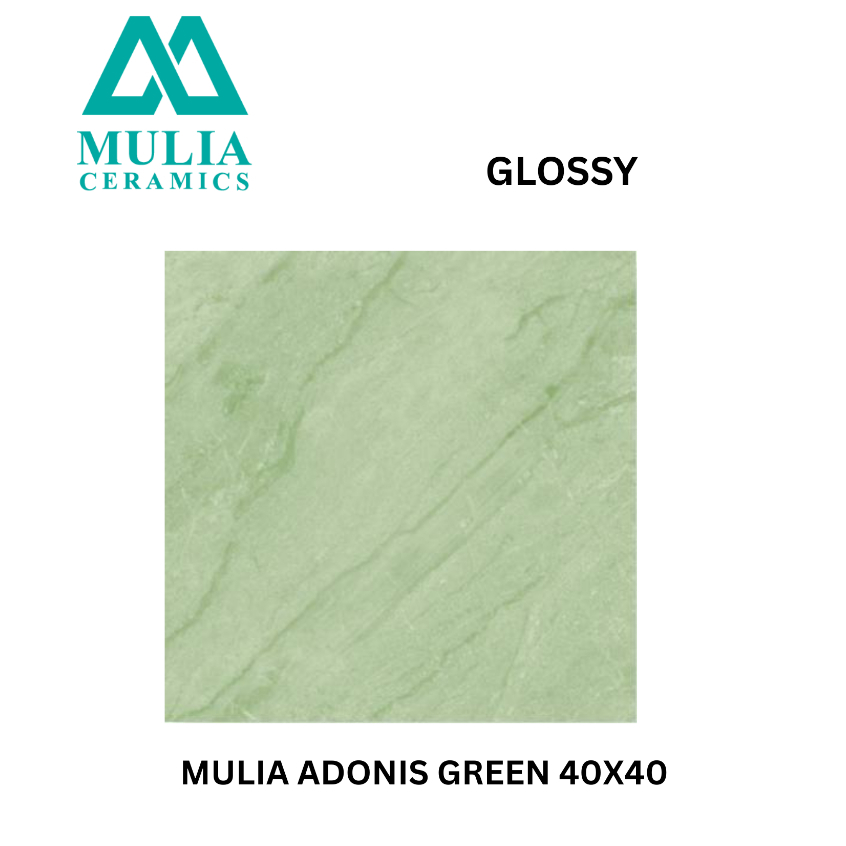 Jual KERAMIK LANTAI MULIA ADONIS GREEN DAN ALPHARD GREEN 40X40 | Shopee ...