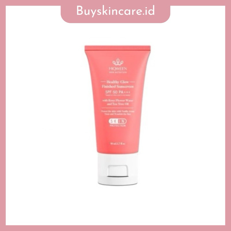 Jual Hiqween Healthy Glow Finished Sunscreen SPF 50 Pa +++ Tone Up ...