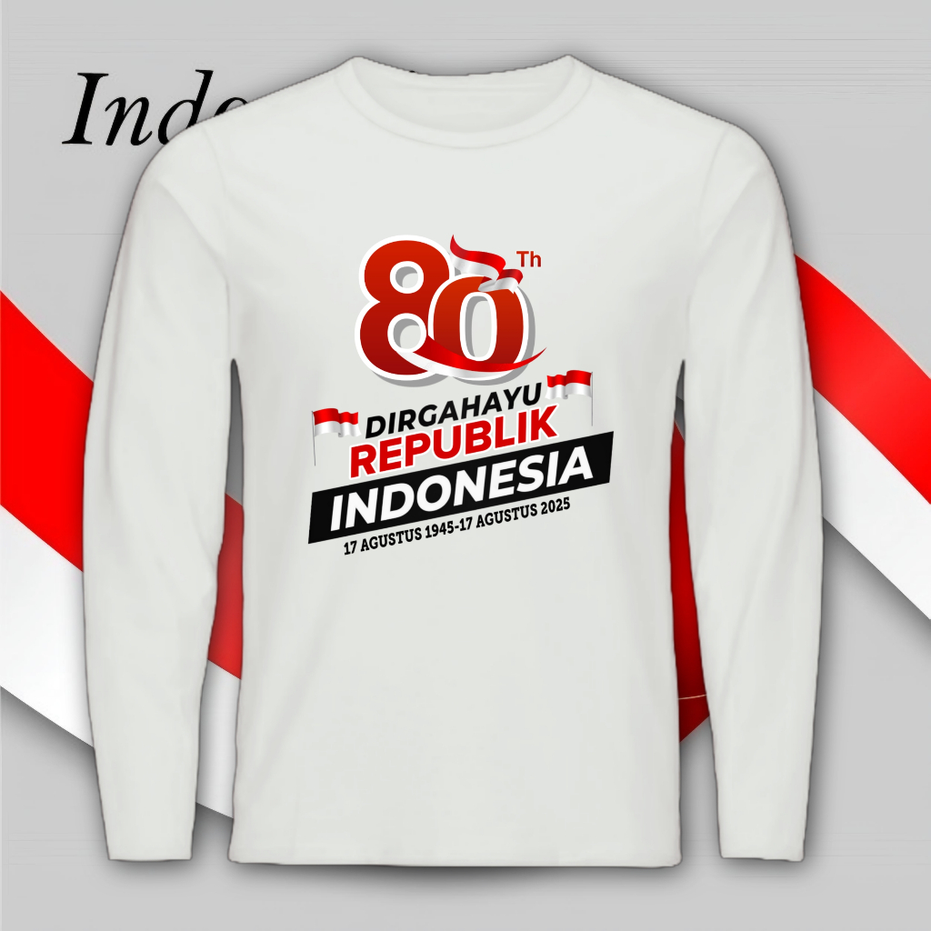 Jual Kaos Kemerdekaan Pakaian Dewasa 17Agustus 80Th Jalan Sehat Tiser ...