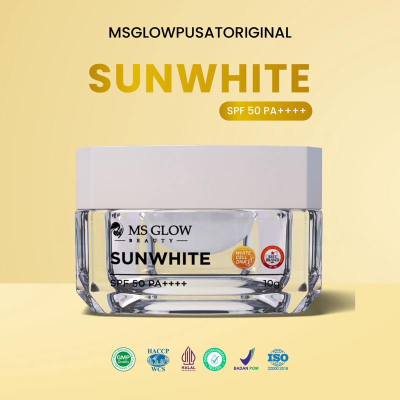 Jual MS GLOW - SUNWHITE DAILY CREAM - 13,8 GR - ORIGINAL 100% BPOM ...