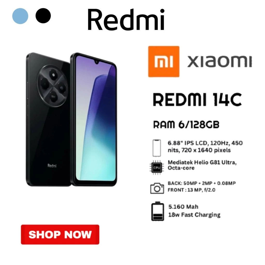 Jual Xiaomi Redmi 14c Nfc 6 128gb Garansi Resmi Xiaomi Indonesia