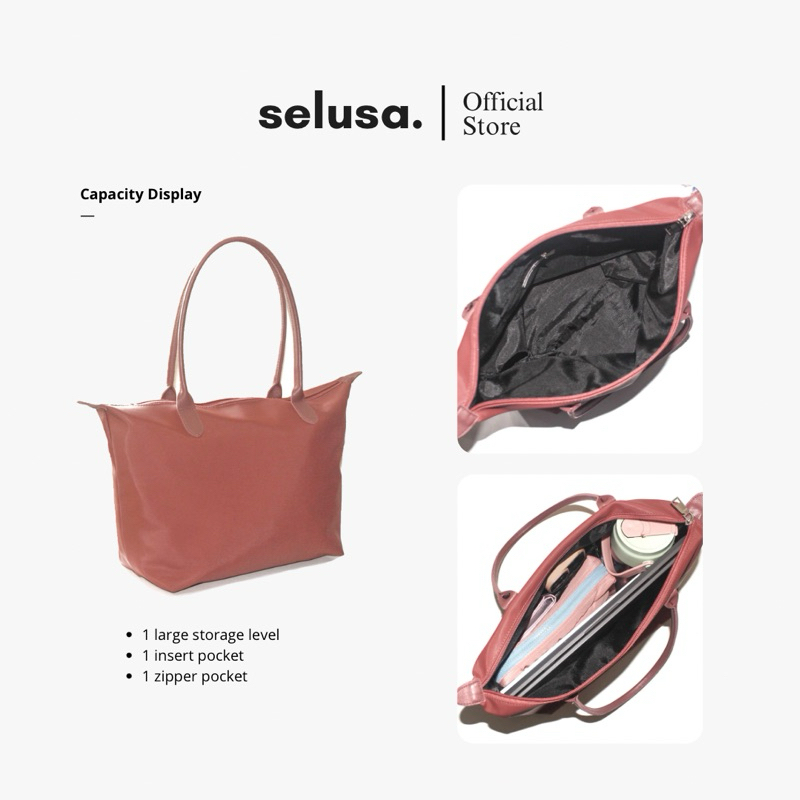 Jual SELUSA AMBER NYLON TOTEBAG Vol 2 | Tas Bahu Tas Jinjing Nilon ...