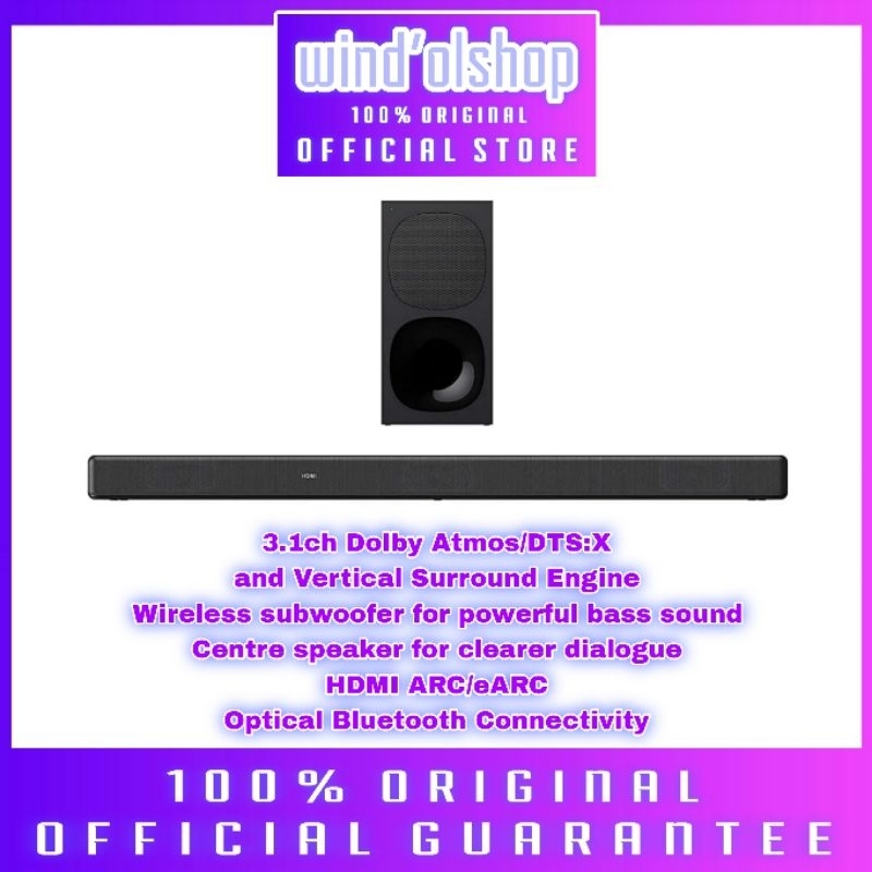 Jual Sony Soundbar HT-G700 Wireless Sound Bar 3.1Ch 400w Rms HTG700 ...