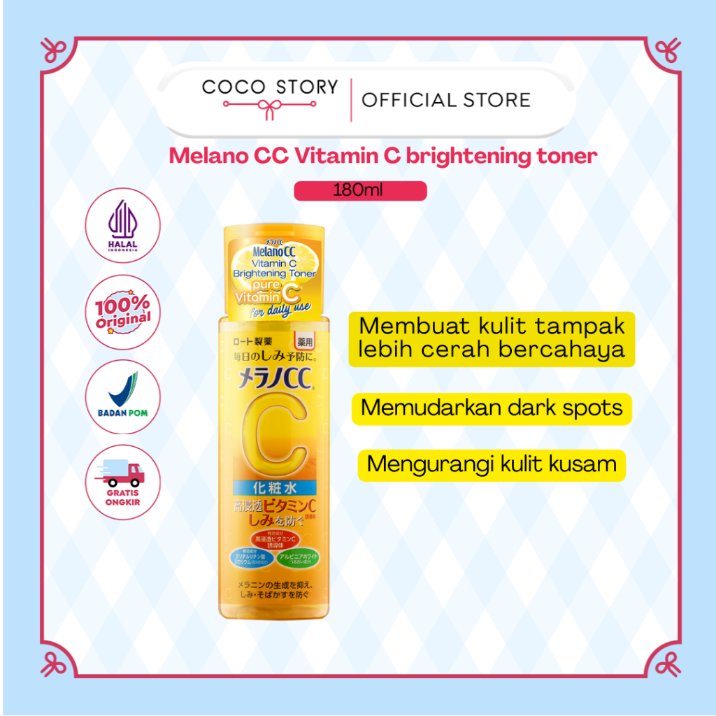 Jual Melano CC Vitamin C Brightening Toner 170 ml | Shopee Indonesia