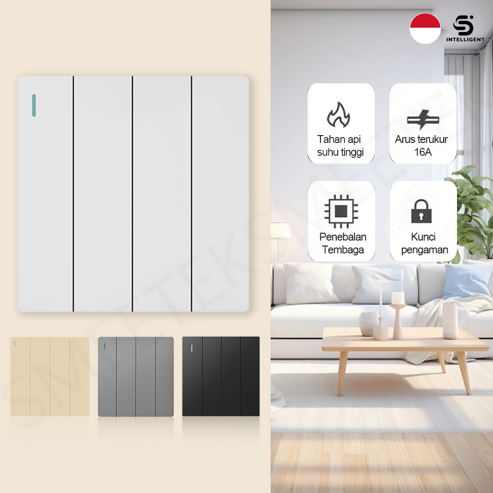 Jual Sakelar Electric Saklar Listrik 4 Gang Saklar Lampu 1 Arah 2 Arah ...