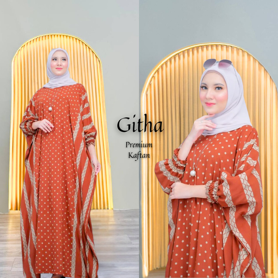 Jual BIG SALE TERBARU GAMIS KAFTAN JUMBO MOTIF GITHA ADEM COCOK UNTUK DIRUMAH ATAU UNTUK ...