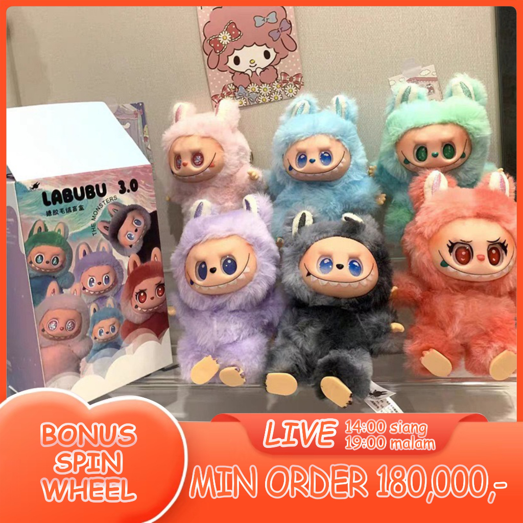 Jual Labubu Versi 3.0 The Monster Vinyl Face Gantungan Tas Keychain ...