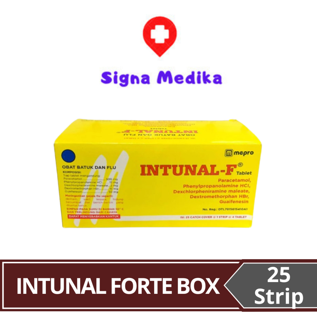 Jual Intunal Forte Box Isi 25 Strip @4 Tablet - Obat Batuk Pilek ...