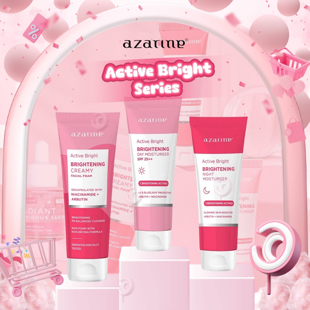 Jual AZARINE - ACTIVE BRIGHT SERIES - Perawatan Wajah Brightening ...