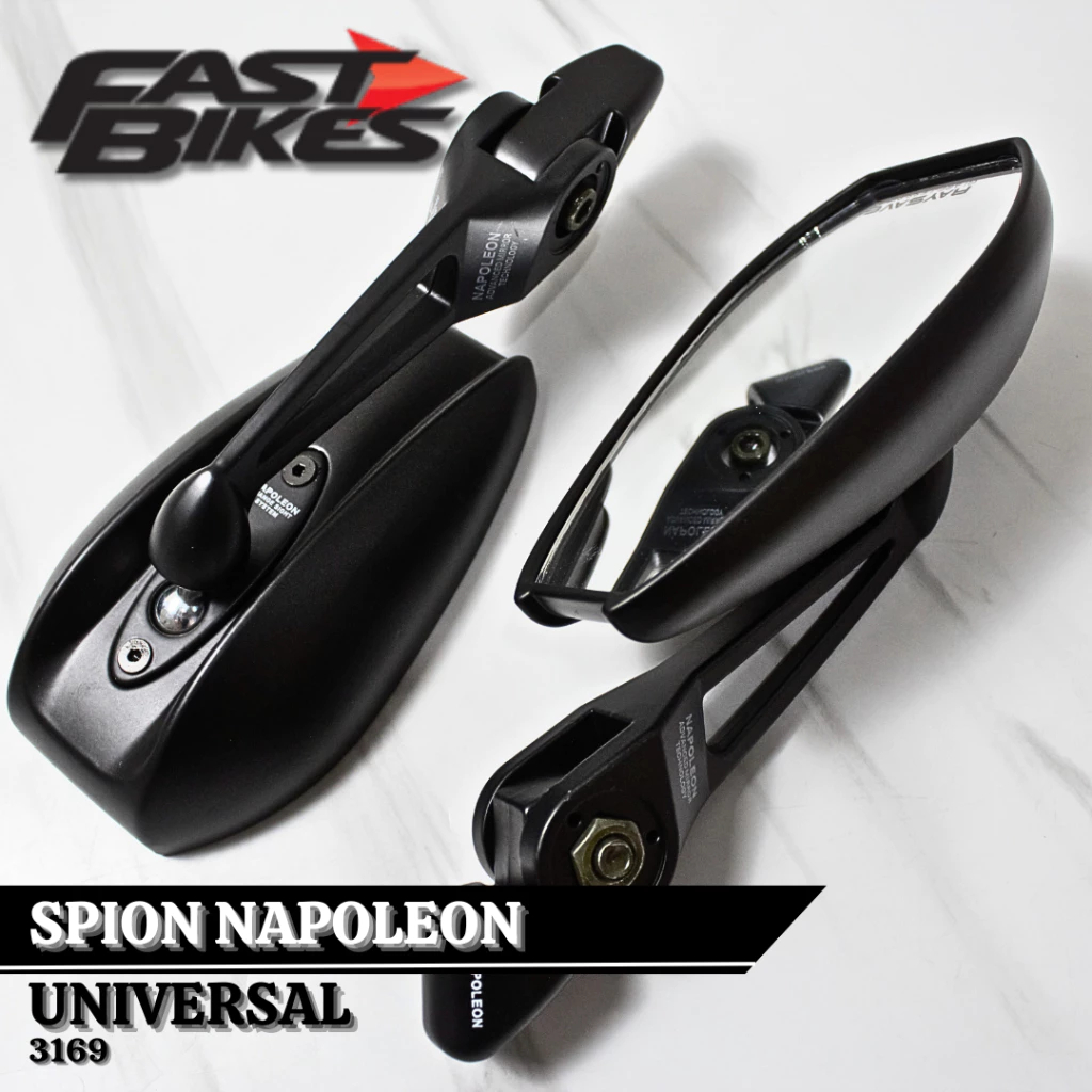 Jual Spion Napoleon Batman Style Lipat Style Rear Mirror CNC Hitam ...