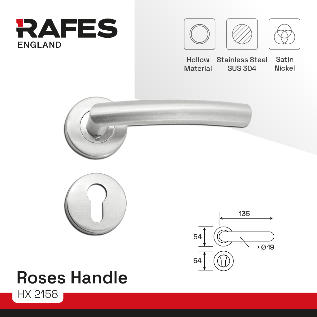 Jual HANDLE PINTU ROSES RAFES ENGLAND | HX 2158 | Shopee Indonesia