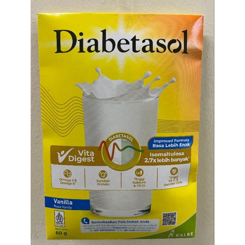 Jual Susu Diabetasol Vanila Sachet 60 gram | Shopee Indonesia
