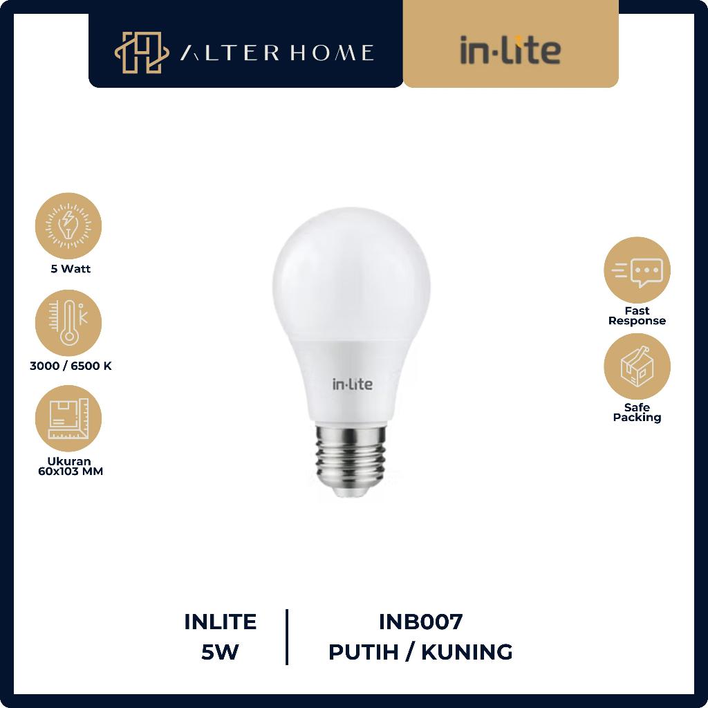 Jual In Lite BOHLAM LED INB007 5WATT 3000K KUNING / 6500K PUTIH UKURAN ...
