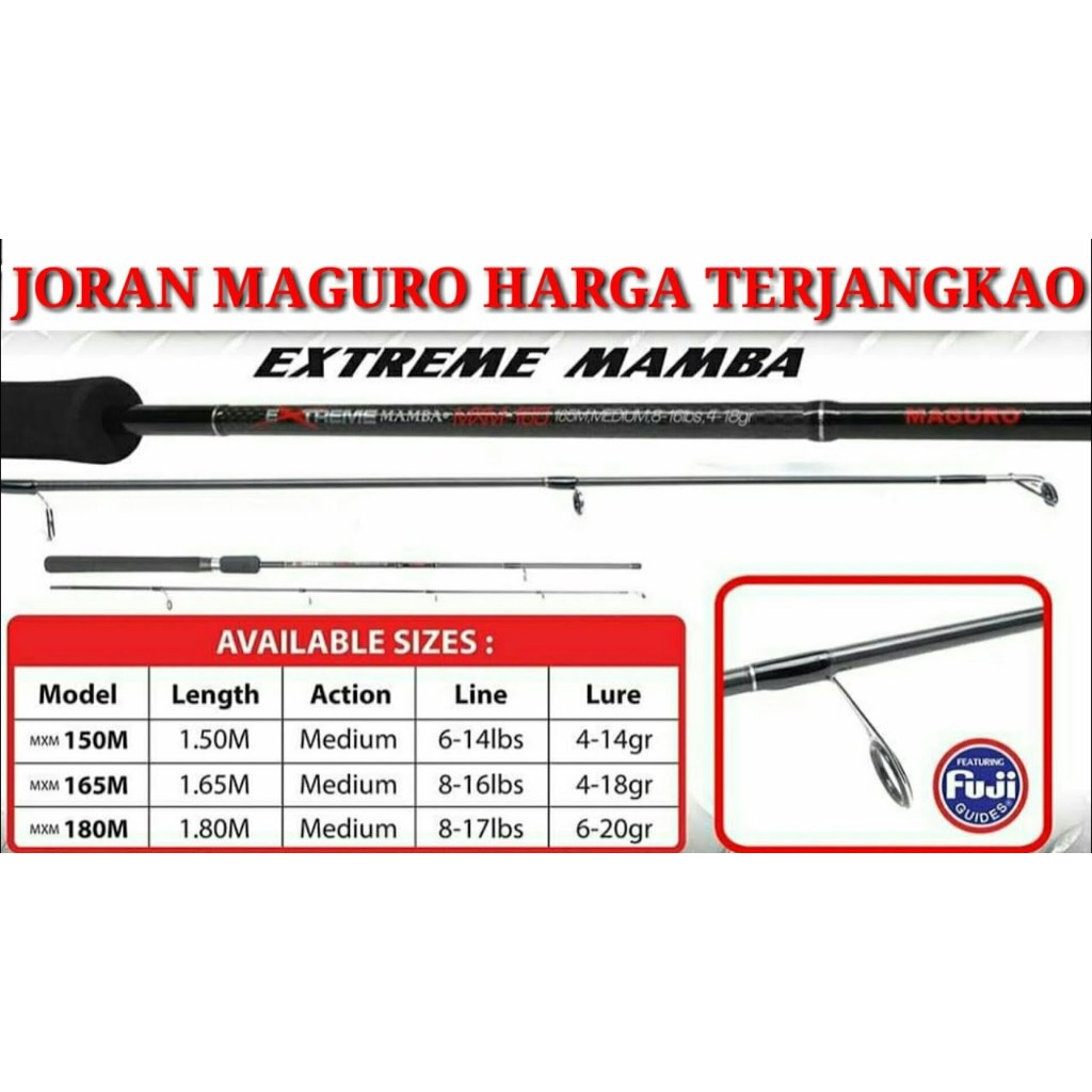 Jual Joran Maguro Extreme Mamba 180 CM | Shopee Indonesia