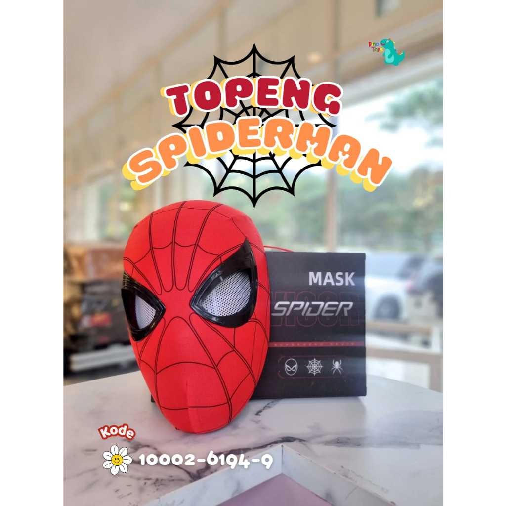 Jual Topeng Mask Spiderman Headgear Superhero Chin Control Cosplay ...