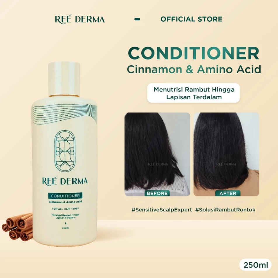 Jual REE DERMA CINNAMON & AMINO ACID CONDITIONER 250ML | Shopee Indonesia