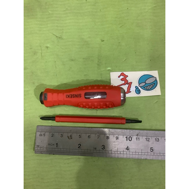 Jual obeng tespen mata obengnya bisa dibulak balik minus plus (kembang ...