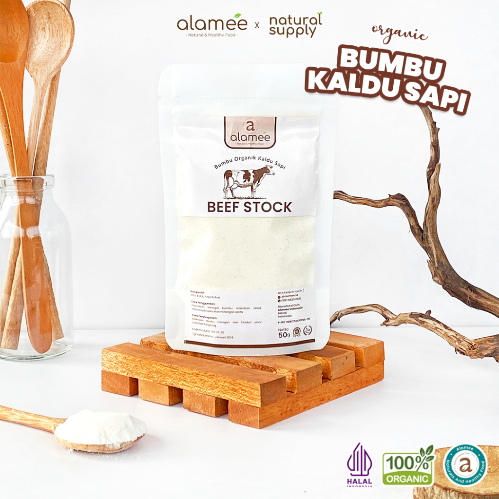 Jual ALAMEE Bumbu Kaldu Sapi NON MSG Organik Beef Powder Praktis Bubuk ...