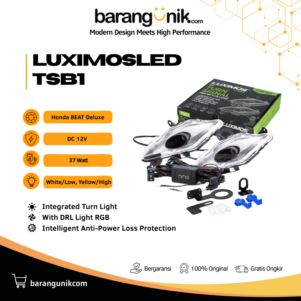 Jual LAMPU SEIN PROJECTOR LENS DRL RGB ALIS BONUS SAKLAR BEAT DELUXE 2024 NEW LED TSB1 - LUXIMOS ...
