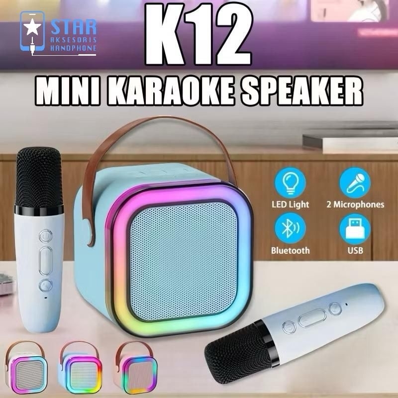 Jual Speaker mini karaoke K12 Speaker karaoke K2 FREE 1 MIC Speaker ...