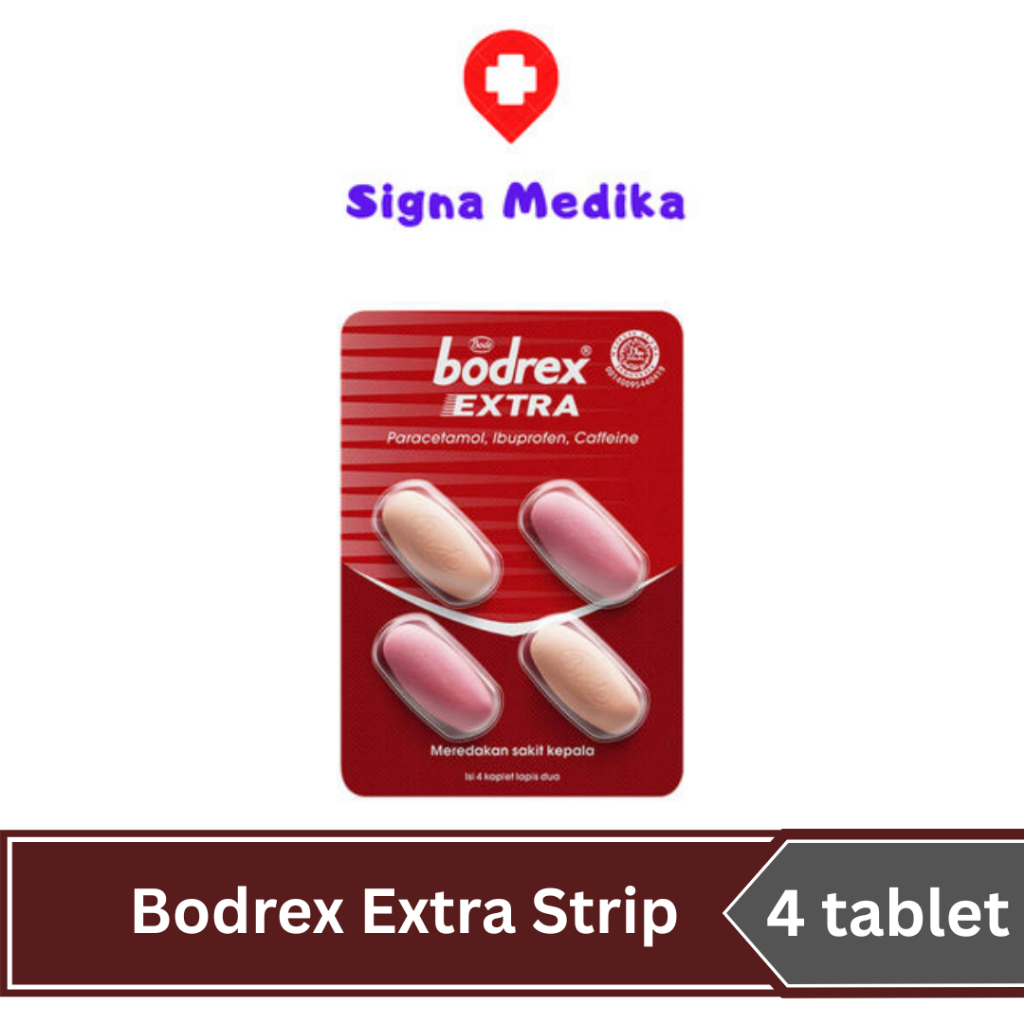 Jual Bodrex Extra Isi 4 Tablet - Obat Pusing Dan Sakit Kepala | Shopee ...